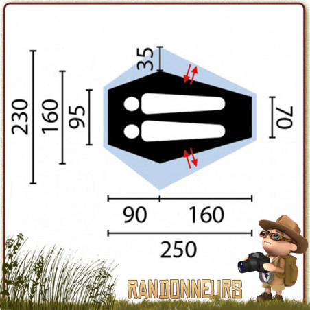 tente jamet dolomite 2 camping montagne deux places quatre saisons